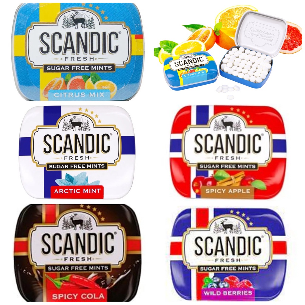 Jual Permen SCANDIC Fresh Sugar Free Mints asal Rusia | Shopee Indonesia