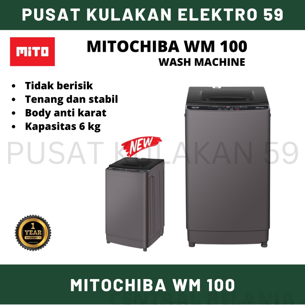 Jual Mesin cuci portable WM 100 / mesin cuci Mito WM 100 | Shopee Indonesia