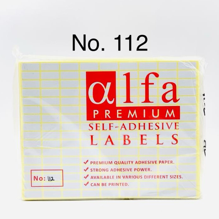 Jual (25 plastik) Stiker Label no 112 Pack / Stiker Sticker Label Nama ...