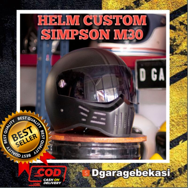 Jual HELM Custom M30 cc Helm Custom Cakil M30 Moto3 ghostbone cocok ...