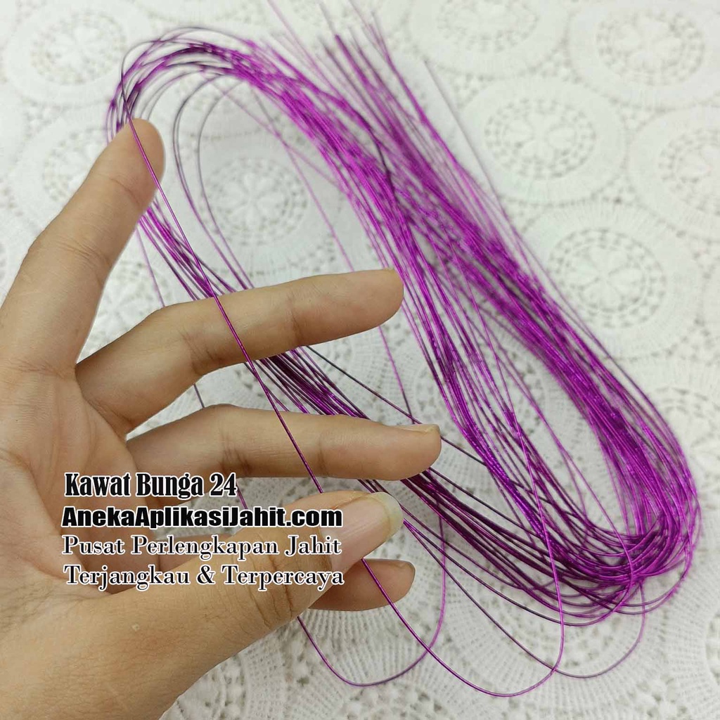 Jual KAWAT BUNGA STOCKING UKURAN 24 (-/+ 20 BIJI/BUNGKUS) | Shopee ...