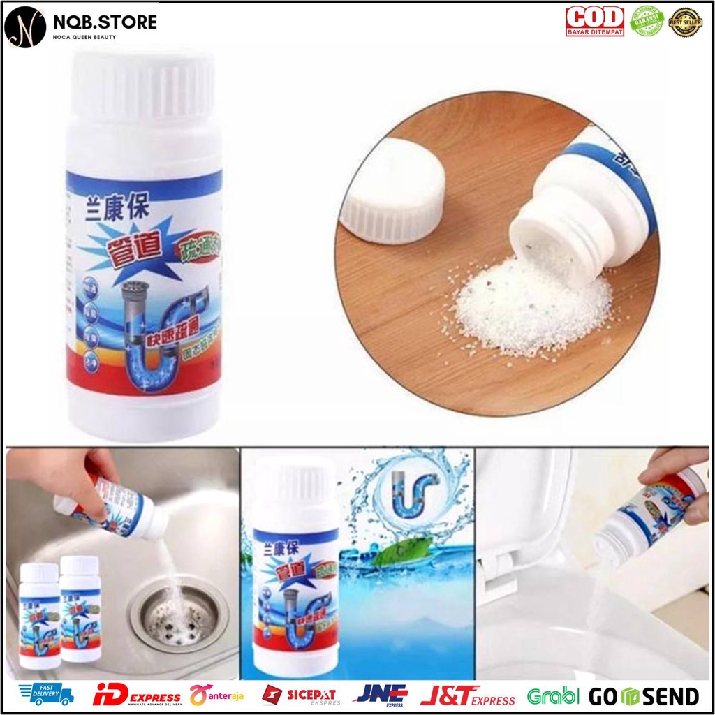 Jual NQB - Serbuk Bubuk Anti Sumbat Pipa Pembersih Saluran Air Toilet ...