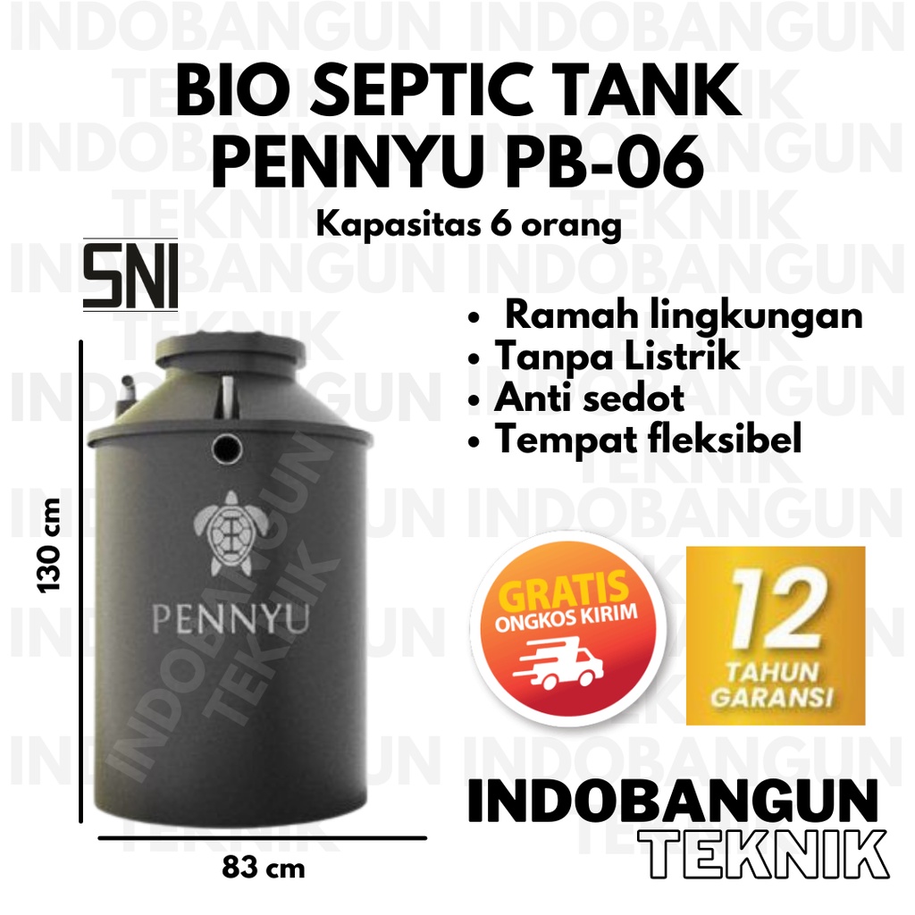 Jual Bio Septic Tank Pennyu PB06 (6 Orang) Septictank Penyu Septitank ...