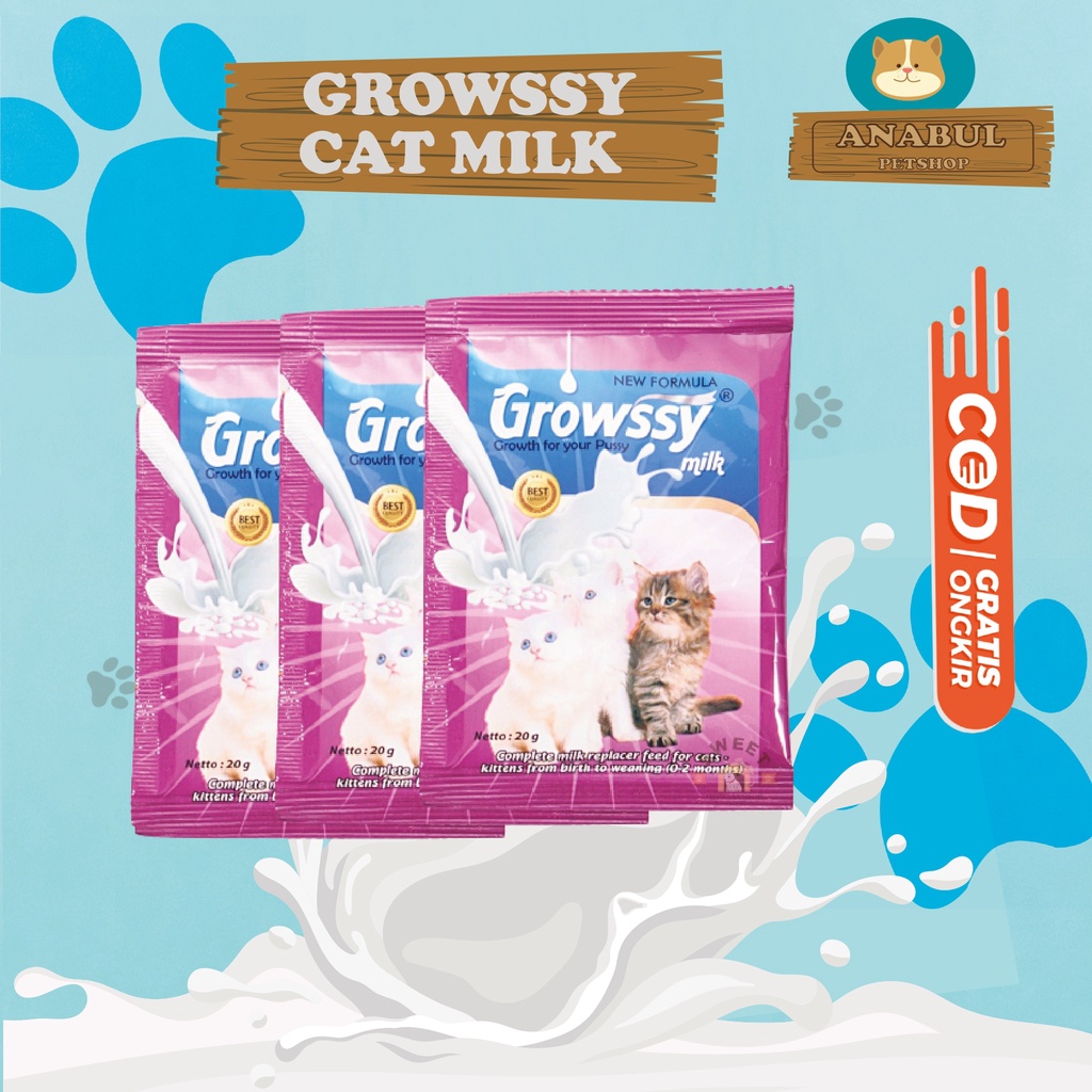 Jual Susu kucing GROWSSY untuk kitten dan adult | Shopee Indonesia