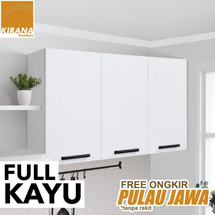 Jual Rak Dapur Kayu Kitchen Set Putih Kabinet Lemari Rak Dapur ...