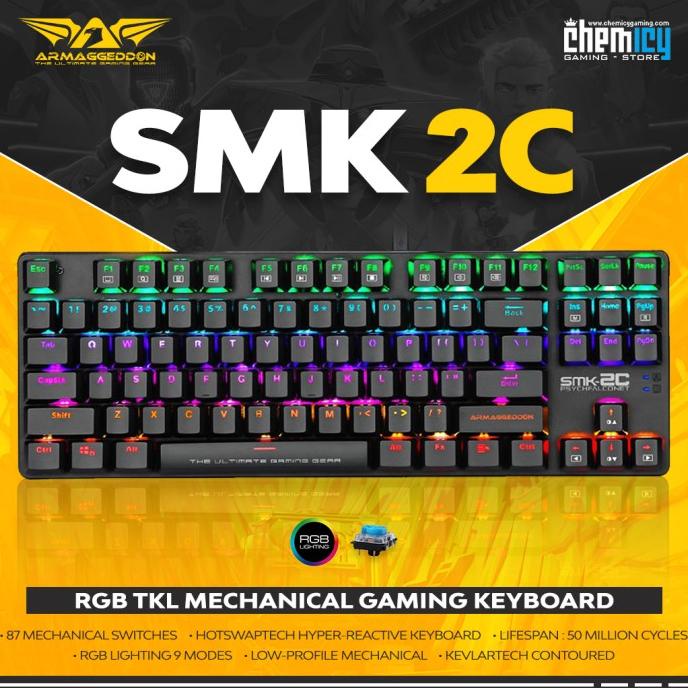 Jual Armaggeddon SMK 2C / SMK-2C RGB TKL Mechanical Gaming Keyboard ...