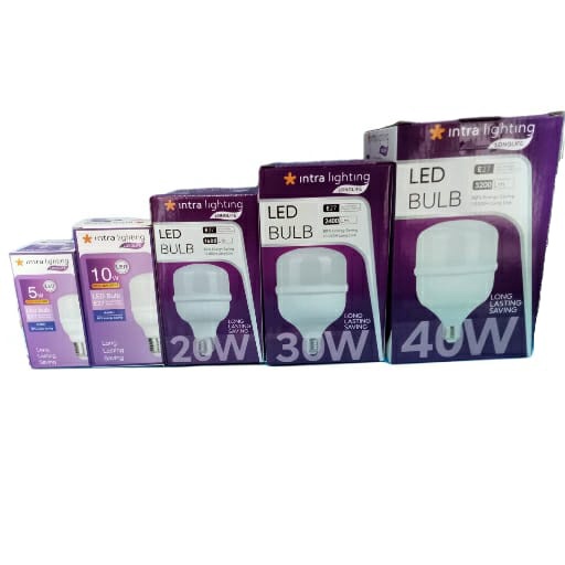 Jual lampu LED Intra 5 W - 40 W model kapsul putih cool daylight ...