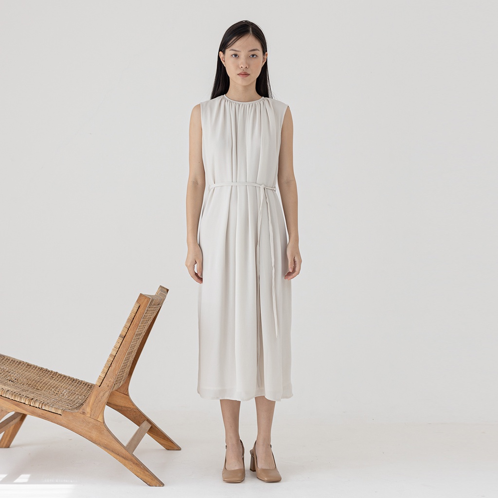 Jual Kano - Rise Dress - Midi dress wanita bahan texturized full furing ...