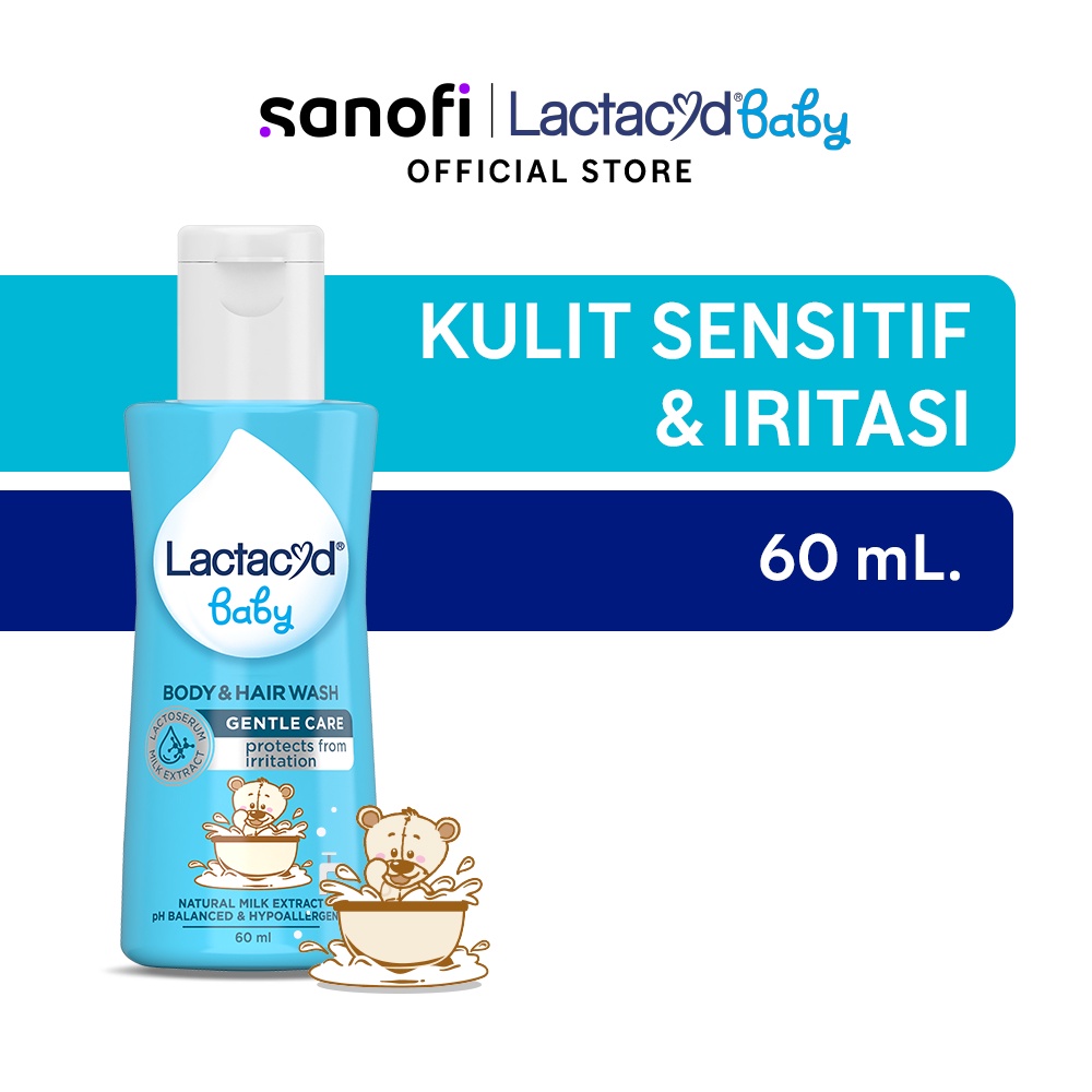 Jual Lactacyd Baby Gentle Care 2in1 Body Wash and Hair Shampoo 60mL ...