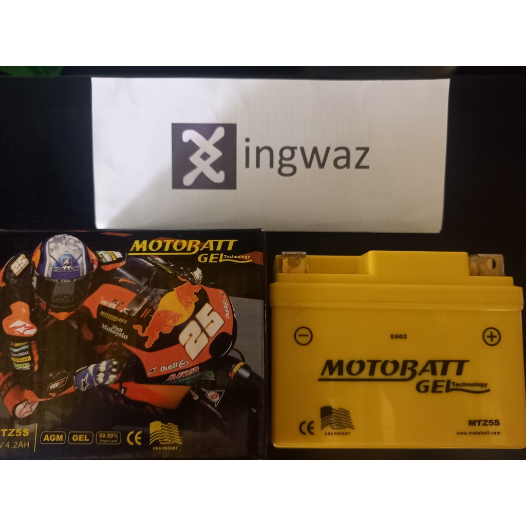 Jual AKI ACCU KERING Suzuki Skydrive Arasi - MOTOBATT MTZ5S | Shopee ...