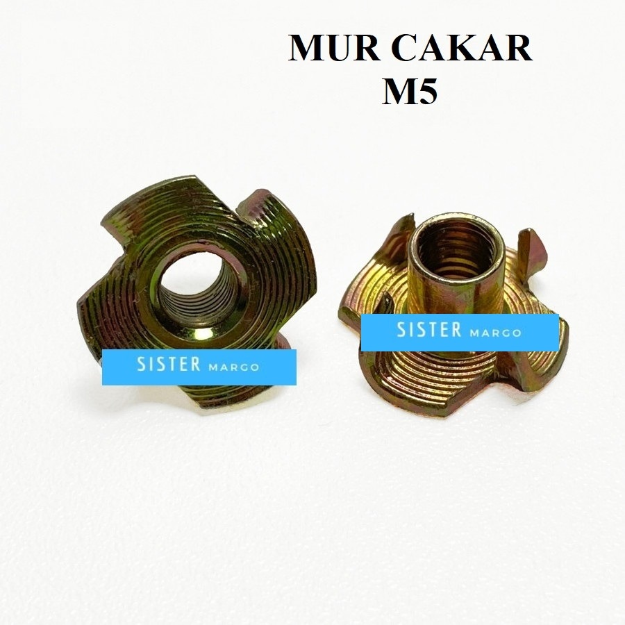 Jual Mur Cakar Tee Nut Mur Tanam M5 - Isi 15 Pcs | Shopee Indonesia