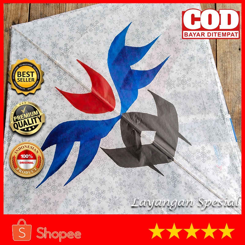 Jual LAYANGAN ADUAN UKURAN 65 X 60 BAHAN KERTAS MOTIF SANJUNG ISI 10 ...