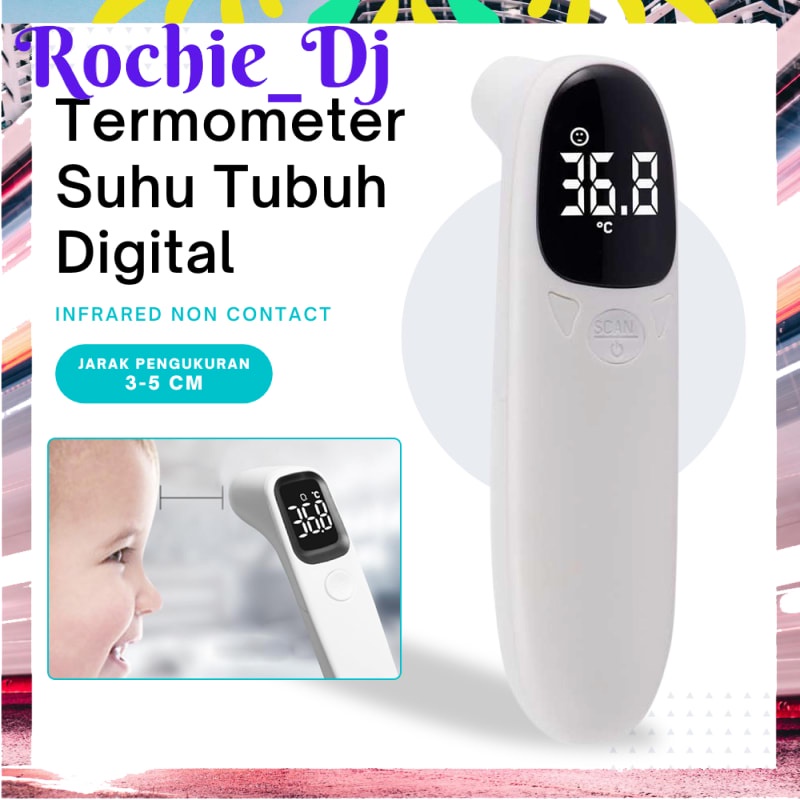 Jual TERMOMETER SUHU TUBUH DIGITAL INFRARED NON CONTACT - F02 | Shopee ...
