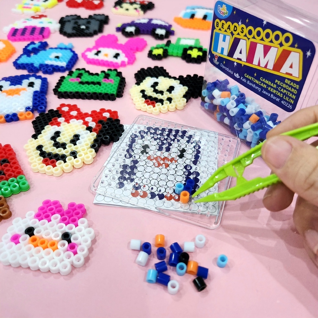 Jual [PACOPA] Mainan Edukasi Hama Beads DIY Perler Beads FULL SET ...