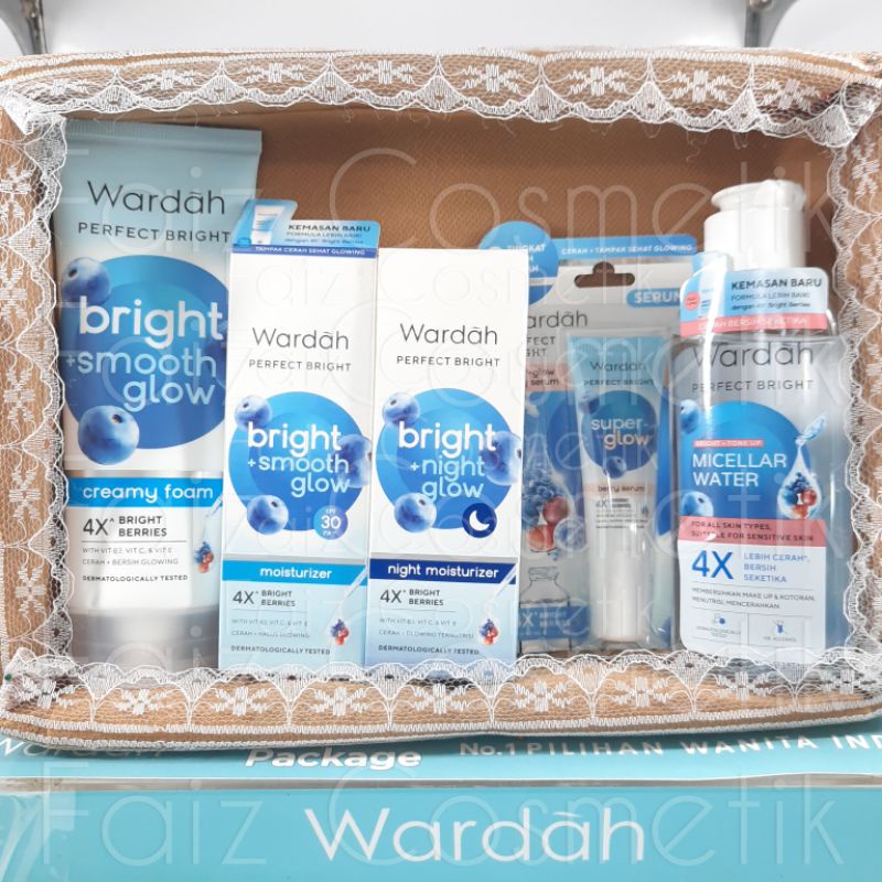 Jual WARDAH PAKET PERFECT BRIGHT + BOX PARSEL PERAWATAN KULIT // PAKET ...