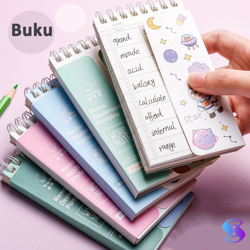 Jual NOTEBOOK RING PANJANG BERANEKA MOTIF / BUKU CATATAN PANJANG / BUKU ...