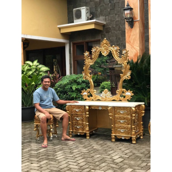 Jual MEJA RIAS SULTAN UKIR JEPARA SETUL RIAS UKIR | Shopee Indonesia