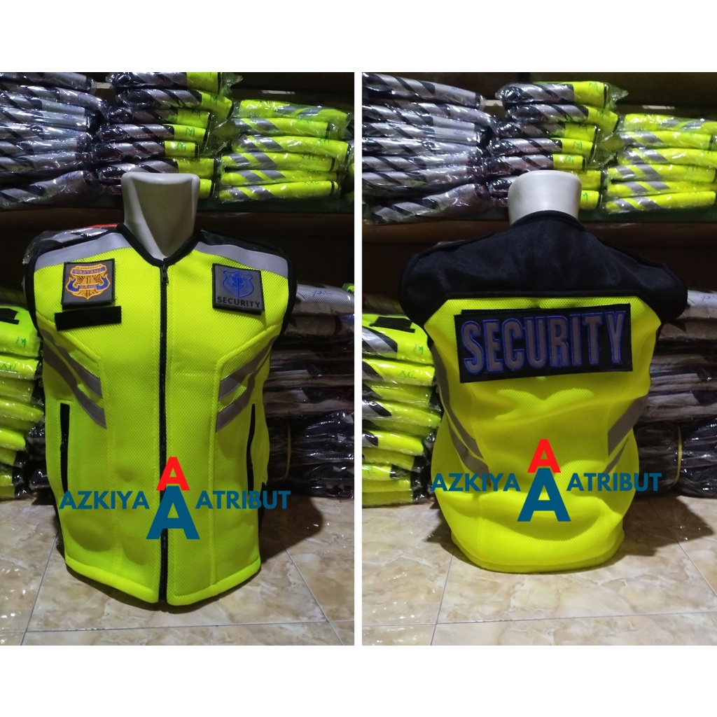 Jual Rompi Security Terbaru Bahan Doublemesh Tebal | Rompi Touring ...