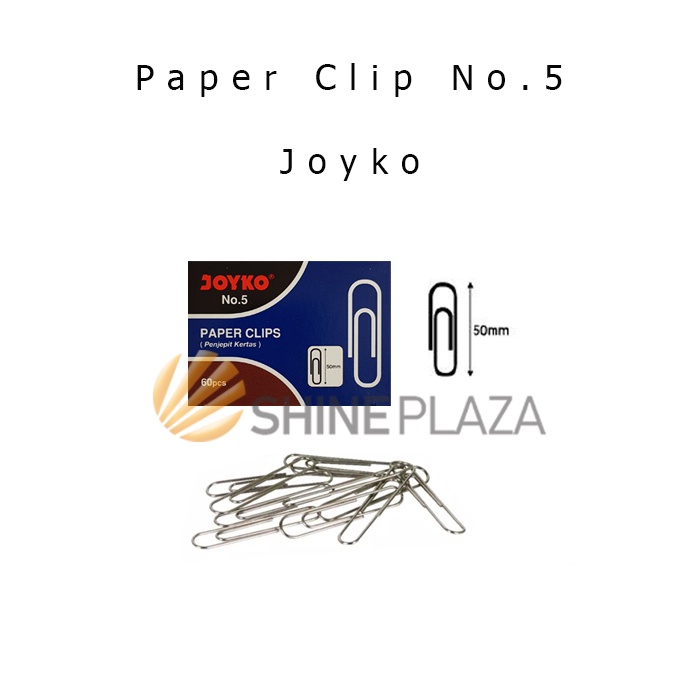 Jual Trigonal Clip Jumbo Joyko No.5 - Paper Clip Joyko No 5 - Klip ...