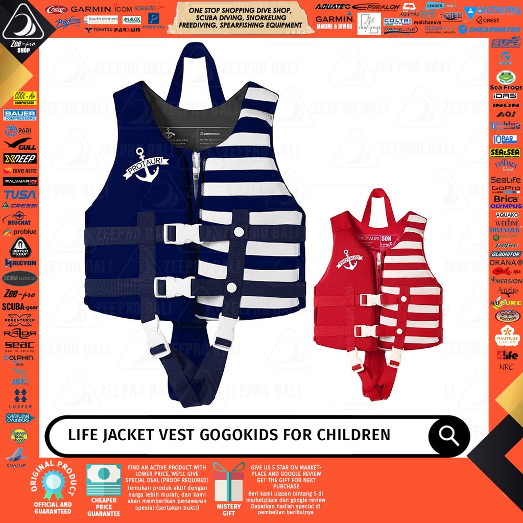 Jual Pelampung Life Jacket Vest Anak Gogokids Swimming Kids Snorkeling ...
