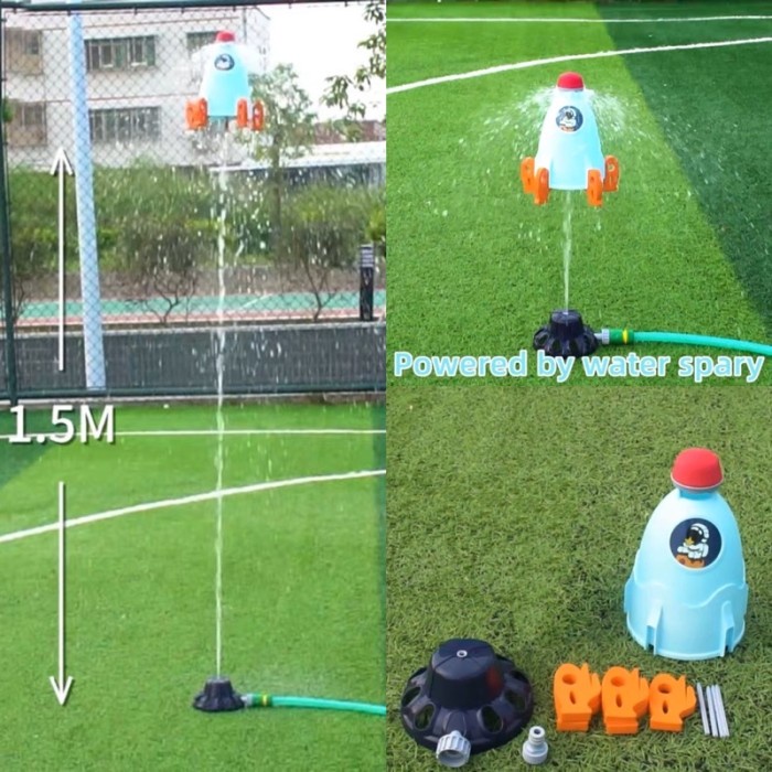 Jual Space Rocket Water Spray Outdoor Toys Mainan Roket Air Kids ...