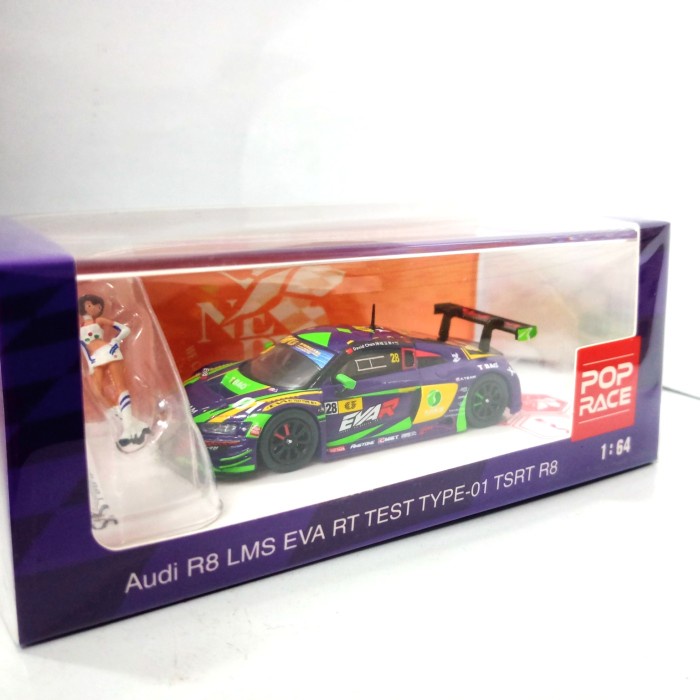 Jual POPRACE 1:64 AUDI R8 LMS EVA RT TEST TYPE-01 TSRT R8 TERMURAH ...