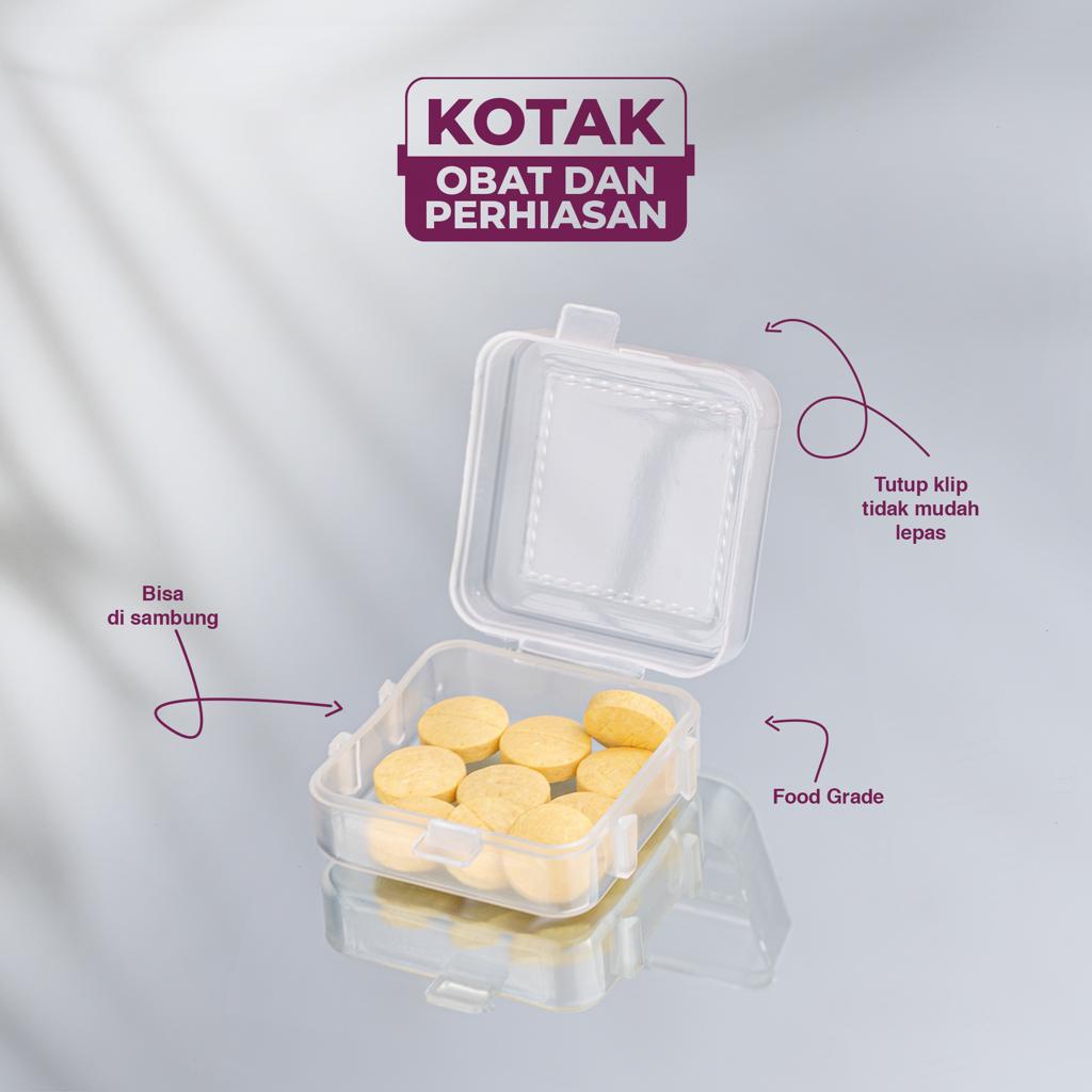 Jual Kotak Mini Plastik Tempat Obat perhiasan Anting Memory Card ...