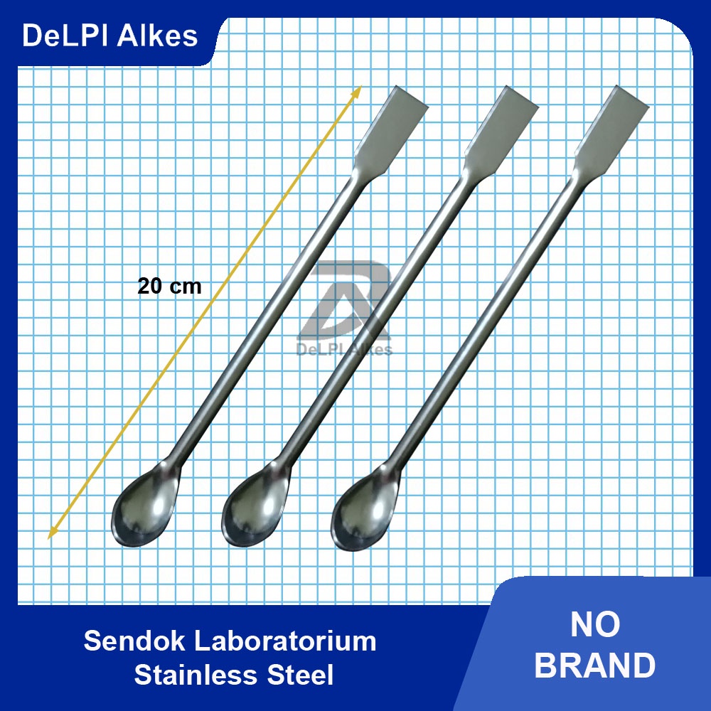 Jual Sendok Laboratorium Kimia Spoon Spatula Stainless Steel | Shopee ...