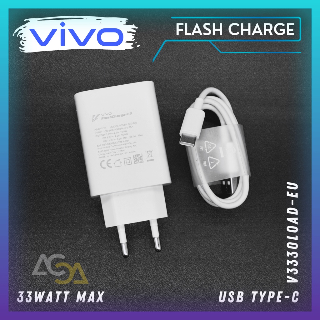 Jual Charger Vivo V20 Vivo V21 Vivo V21 5G Original usb Type-C 33W ...