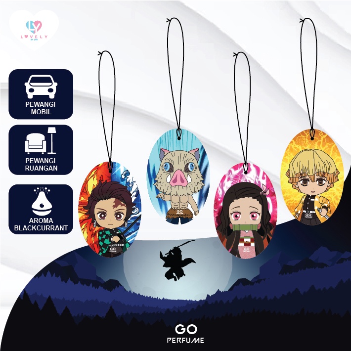 Jual Pengharum Gantung Mobil Demon Slayer | GO PERFUME | Shopee Indonesia