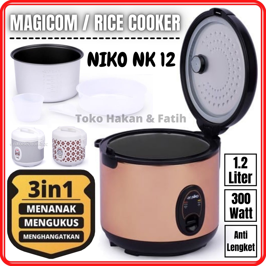 Jual Penanak Nasi / Magicom Niko NK-12 3in1 | Rice Cooker Niko NK 12 ...