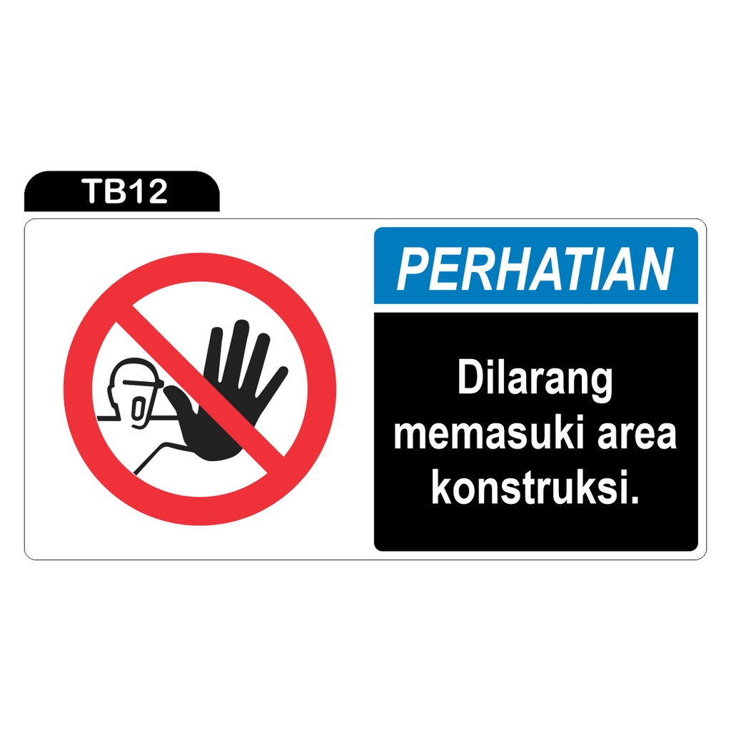 Jual RAMBU PERHATIAN DILARANG MEMASUKI AREA KONSTRUKSI | Shopee Indonesia
