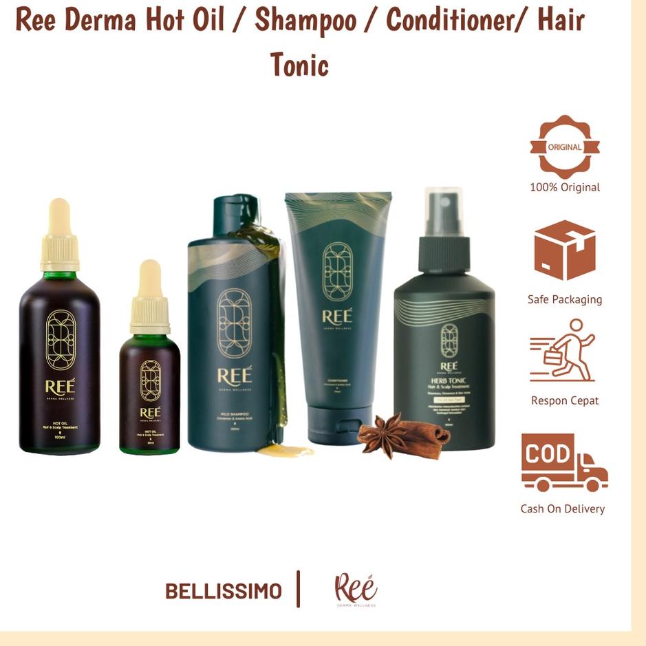 Jual Ree Derma Hot Oil 30ml/100ml / Cinnamon & Amino Acid Mild Shampoo ...