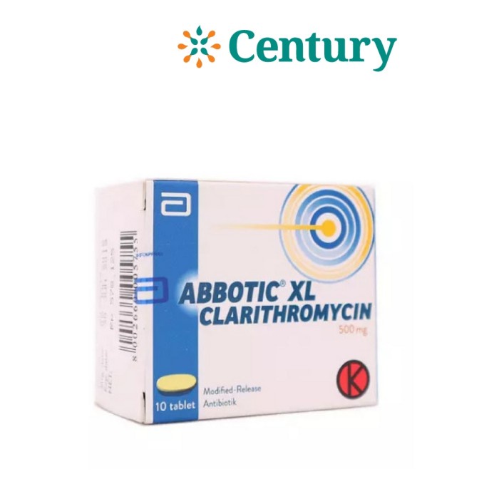 Jual ABBOTIC XL 500MG 1 STRIP ISI 10 TABLET / ANTIBIOTIK / ANTI INFEKSI | Shopee Indonesia