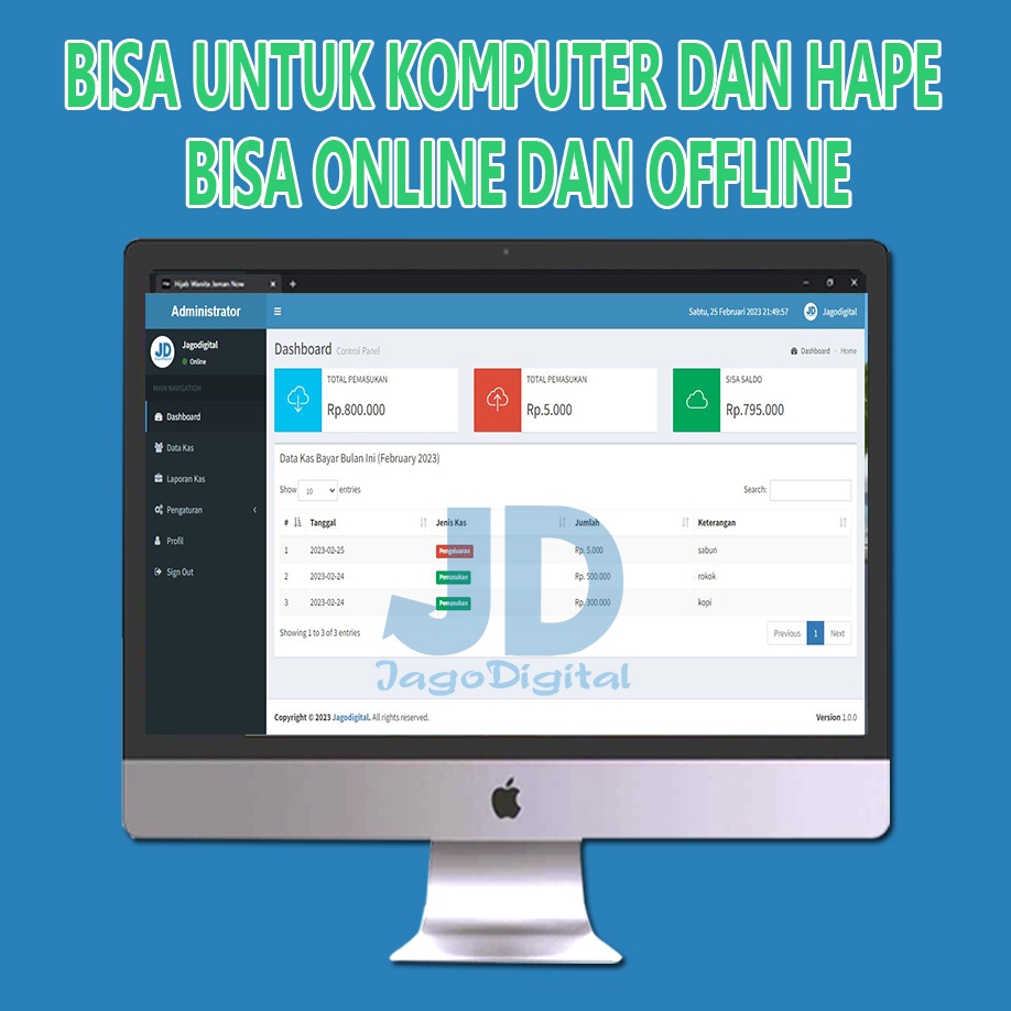 Jual Aplikasi iuran RT Kas Bendahara RT RW Berbasis online dan Offline | Shopee Indonesia