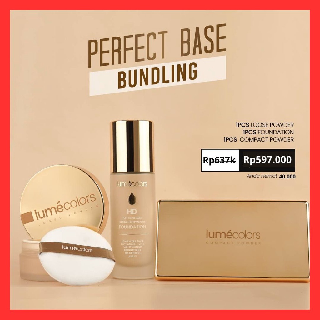 Jual Lumecolors Loose powder Lumecolors Foundation Lumecolors Compact ...
