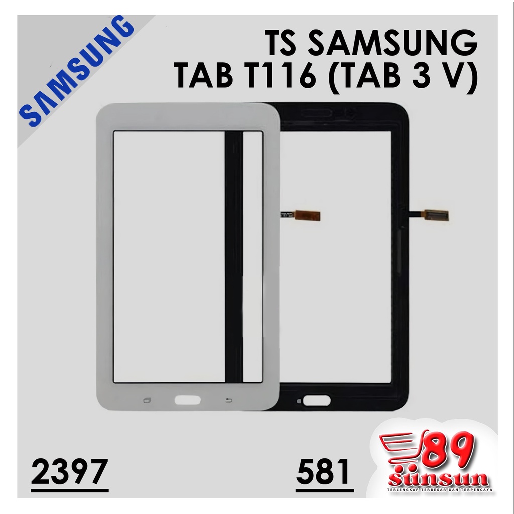 Jual TOUCHSCREEN SAMSUNG TAB T116 (TAB 3 V) | Shopee Indonesia