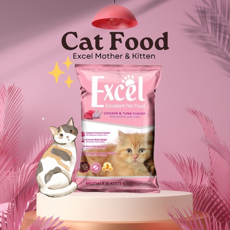 Jual Makanan Kucing Murah / Excel Mother & Kitten 500 gram CDC PETSHOP ...