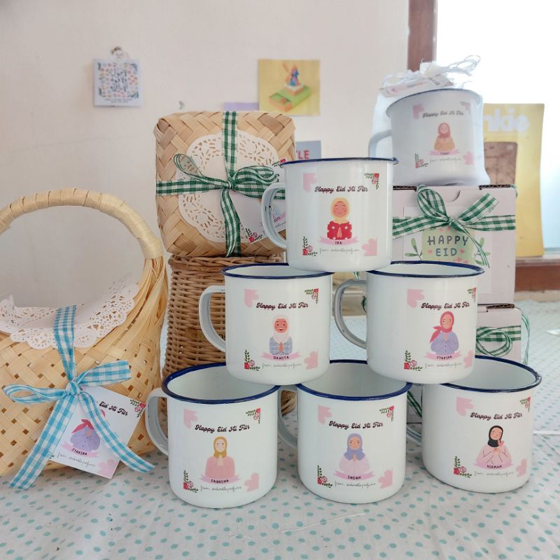 Jual GELAS / MUG ENAMEL CUSTOM (WATER SLIDE DECAL) SOUVENIR DAN HAMPERS ...