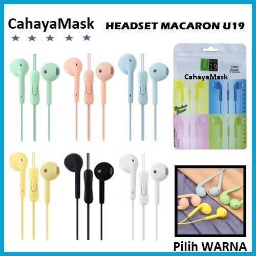 Jual Headset/HandsFree Macaron U19 | Shopee Indonesia