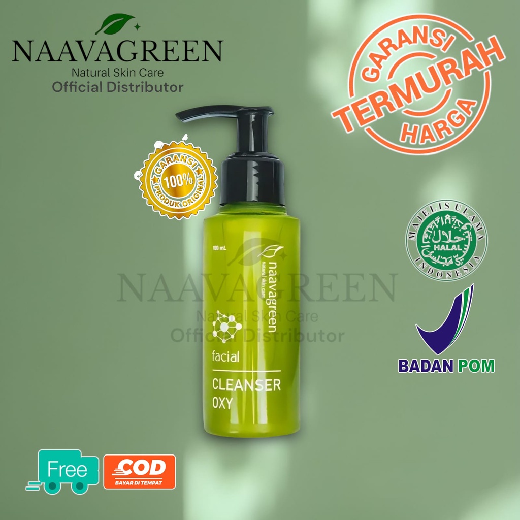 Jual NAAVAGREEN FACIAL WASH CLEANSER OXY/ FACIAL WASH OXY NAAVAGREEN ...