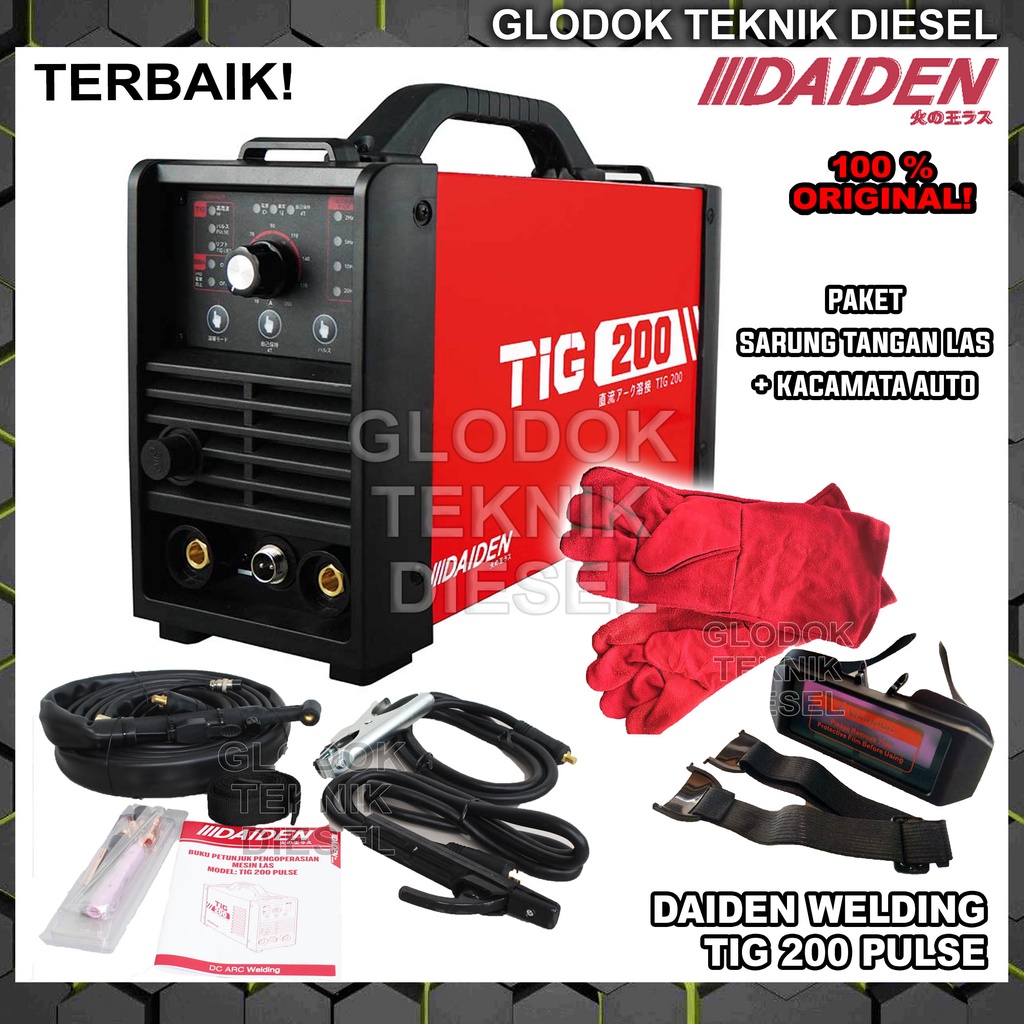 Jual DAIDEN Mesin Las TIG 200 PULSE INVERTER DAIDEN TIGi 200 PULSE ORIGINAL TIG 200 P TIG200P ...