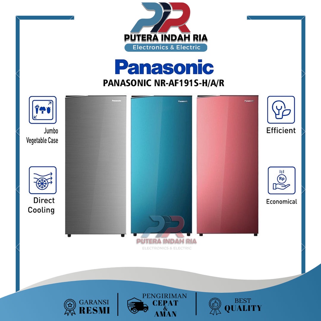 Jual Kulkas 1 Pintu PANASONIC 164 Liter NR-AF-191S H-A-R | Shopee Indonesia