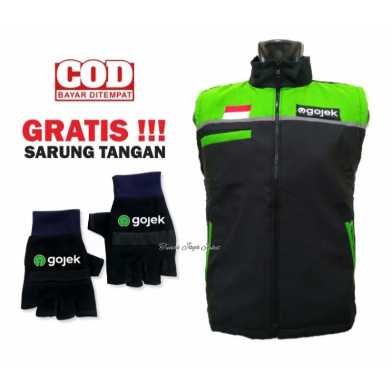 Jual Rompi Motor Ojo(L) Gojek Waterproof Terbaru Gratis Sarung Tangan ...