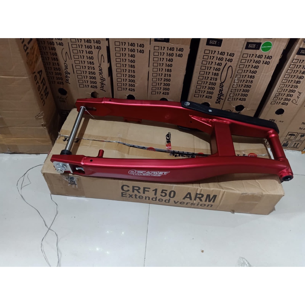 Jual SWING ARM SCARLET KLX 150 CRF 150 WR 150 L BAHAN ALUMIUM ORIGINAL ...