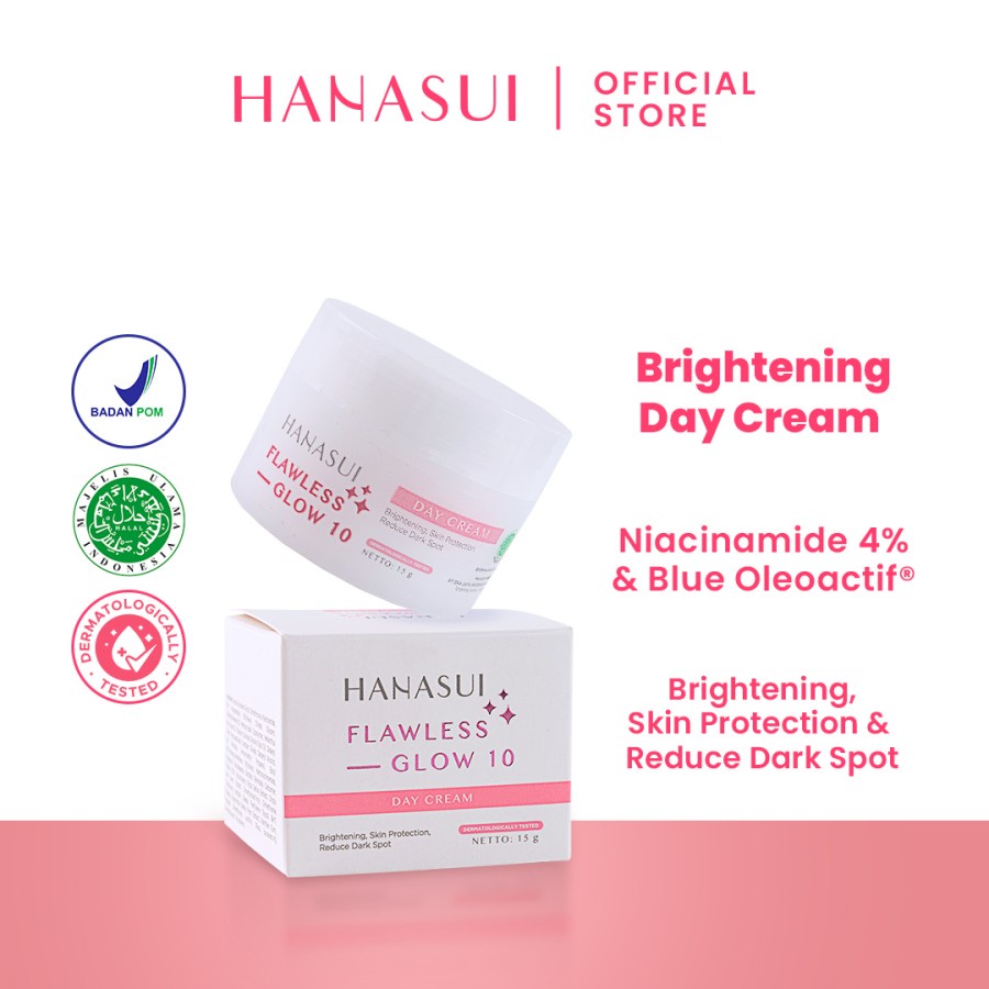 Jual Hanasui Flawless Glow Day Cream / Krim Siang / Krim Wajah Hanasui ...
