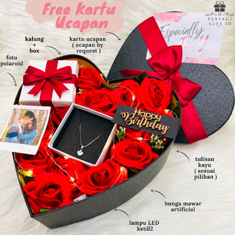Jual Kado Ulang Tahun Kado Anniversary Hadiah Ulang Tahun Hadiah Anniversary Box Love Bunga Box ...