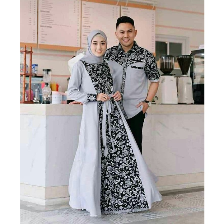 Jual Couple zoya gamis syari modern limited edition Gamis couple gamis ...