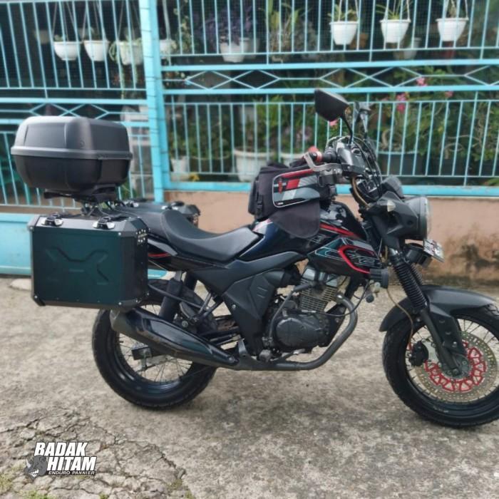 Jual Side - Box Samping Motor Badak Hitam Alumunium Pannier 27liter ...