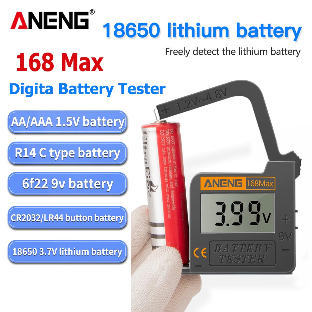 Jual ALAT CEK BATERAI TESTER DIGITAL DISPLAY 18650 AA AAA MURAH ...